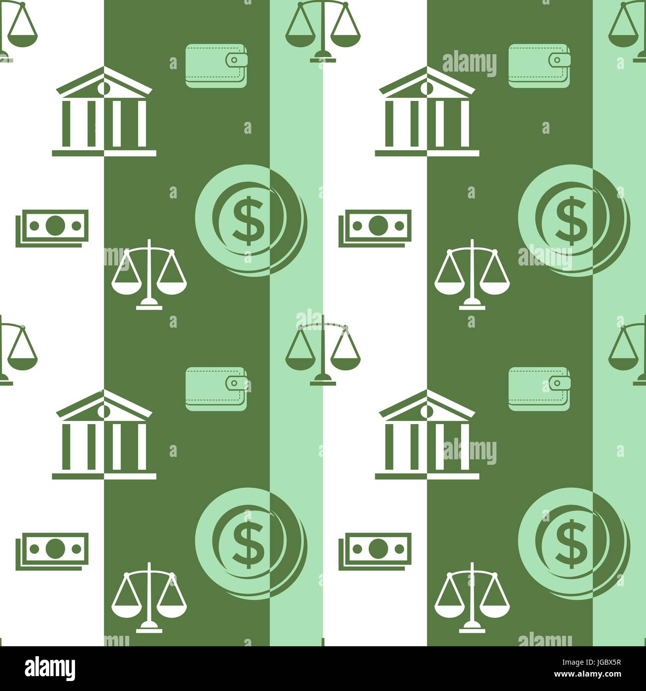 Digital vector green business icons with drawn simple line art info ...