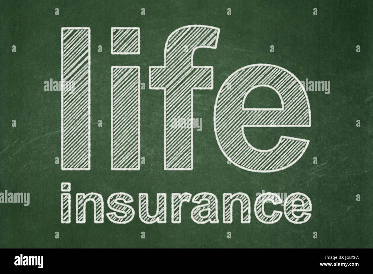 Insurance concept: Life Insurance on chalkboard background Stock Photo ...