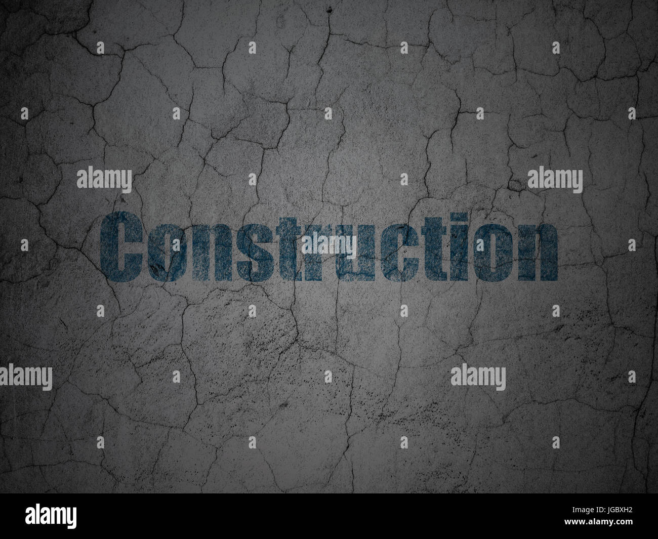 Constructing concept: Construction on grunge wall background Stock ...