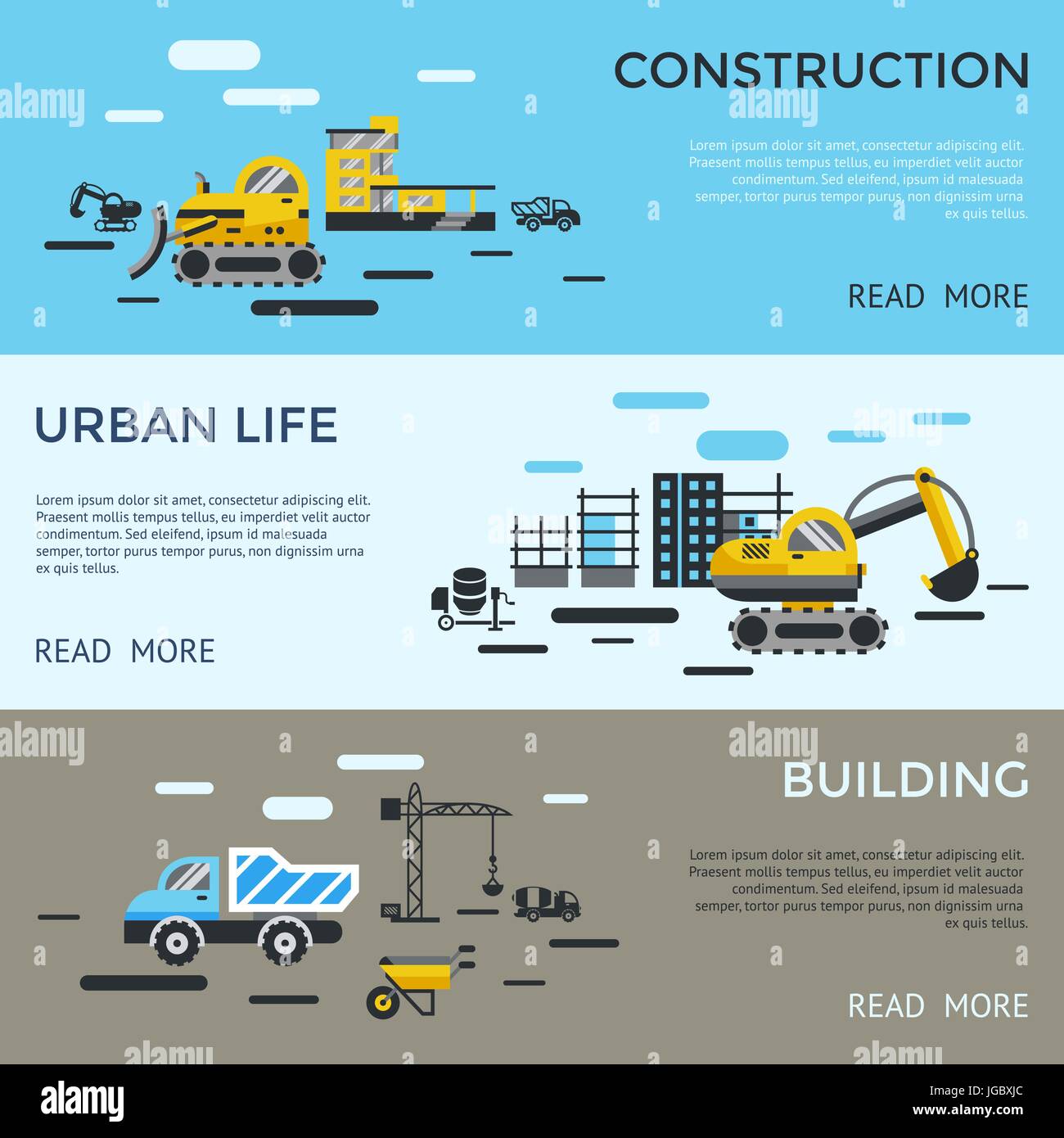 Digital vector blue yellow construction building tracks icons with ... Digital vector blue yellow construction building tracks icons with ...