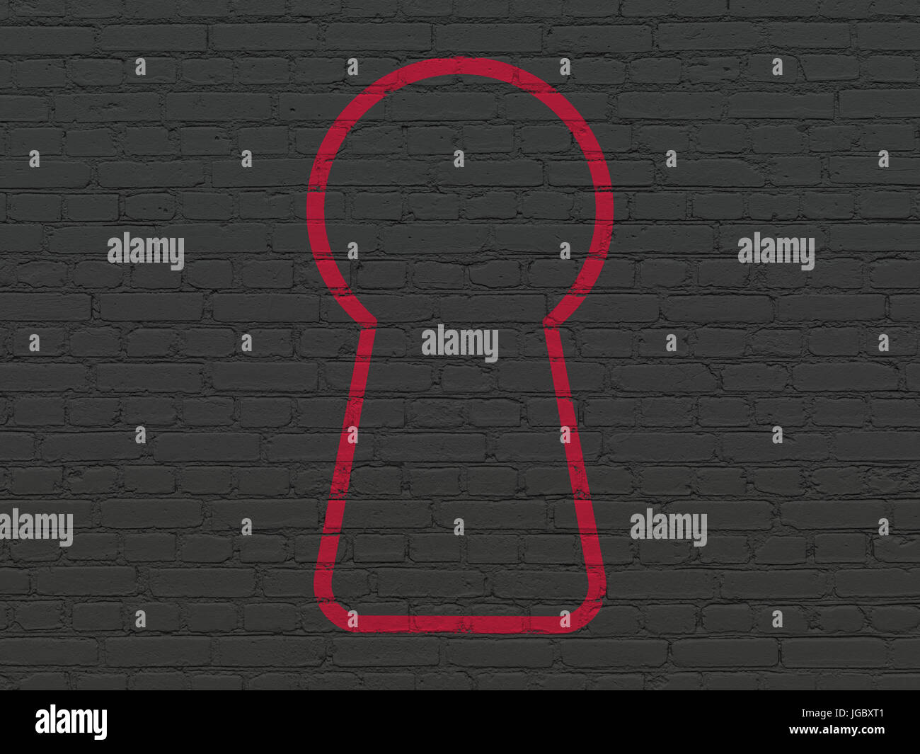 Privacy concept: Keyhole on wall background Stock Photo - Alamy