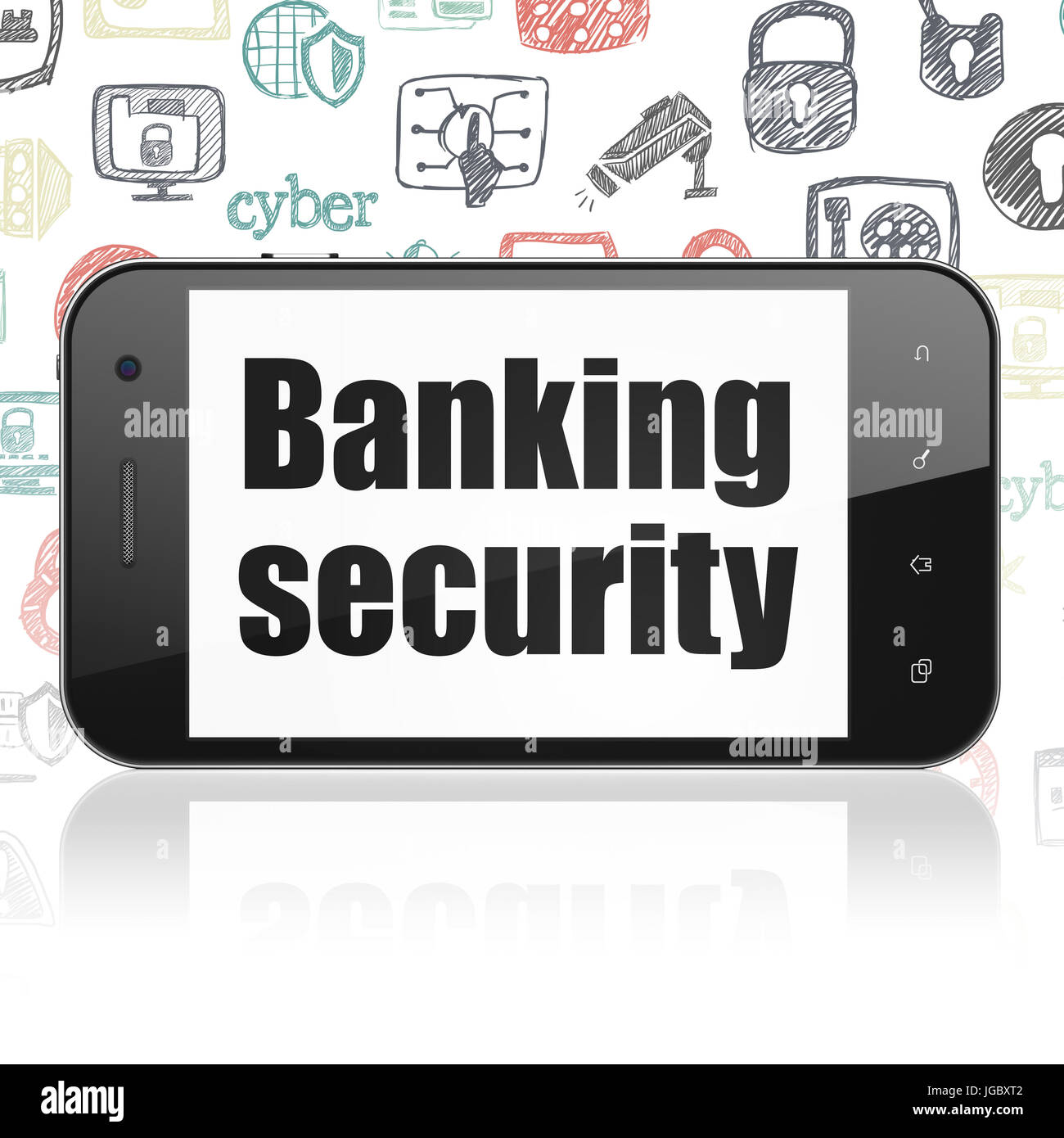 Hand drawn mobile banking hi-res stock photography and images - Alamy