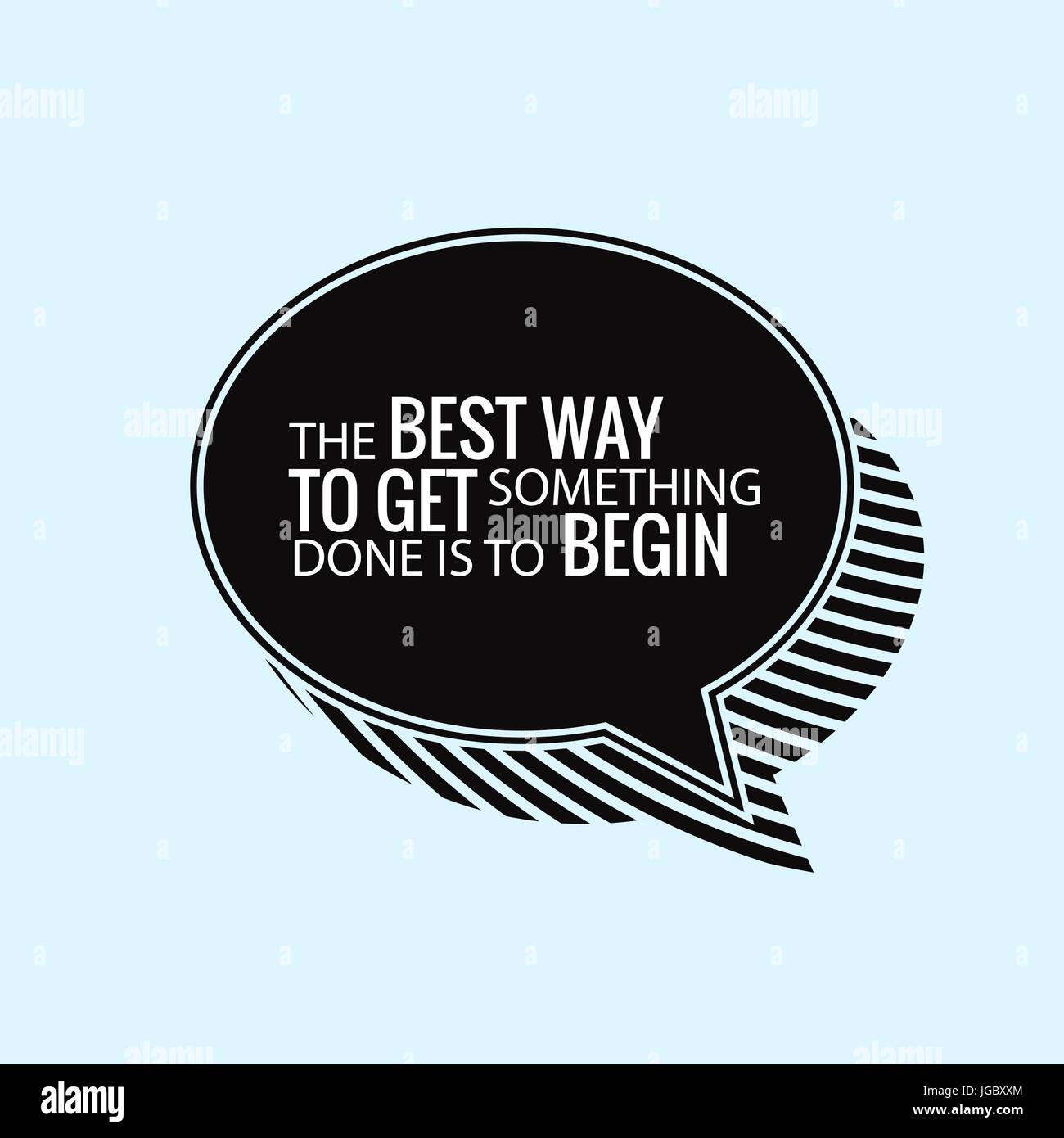 Digital vector blue black quote frame bubble blank template with print ...