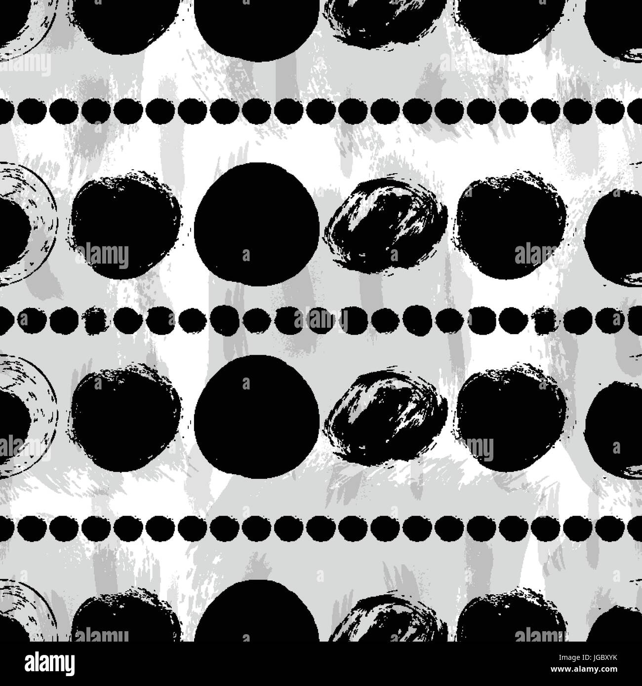 Seamless black and white hand drawn pattern Stock Vector Image & Art ...