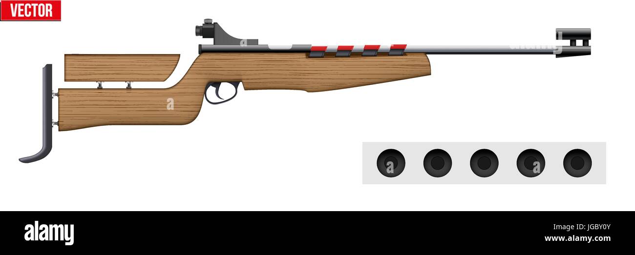 Classic Biathlon rifle and target Stock Vector Image & Art - Alamy