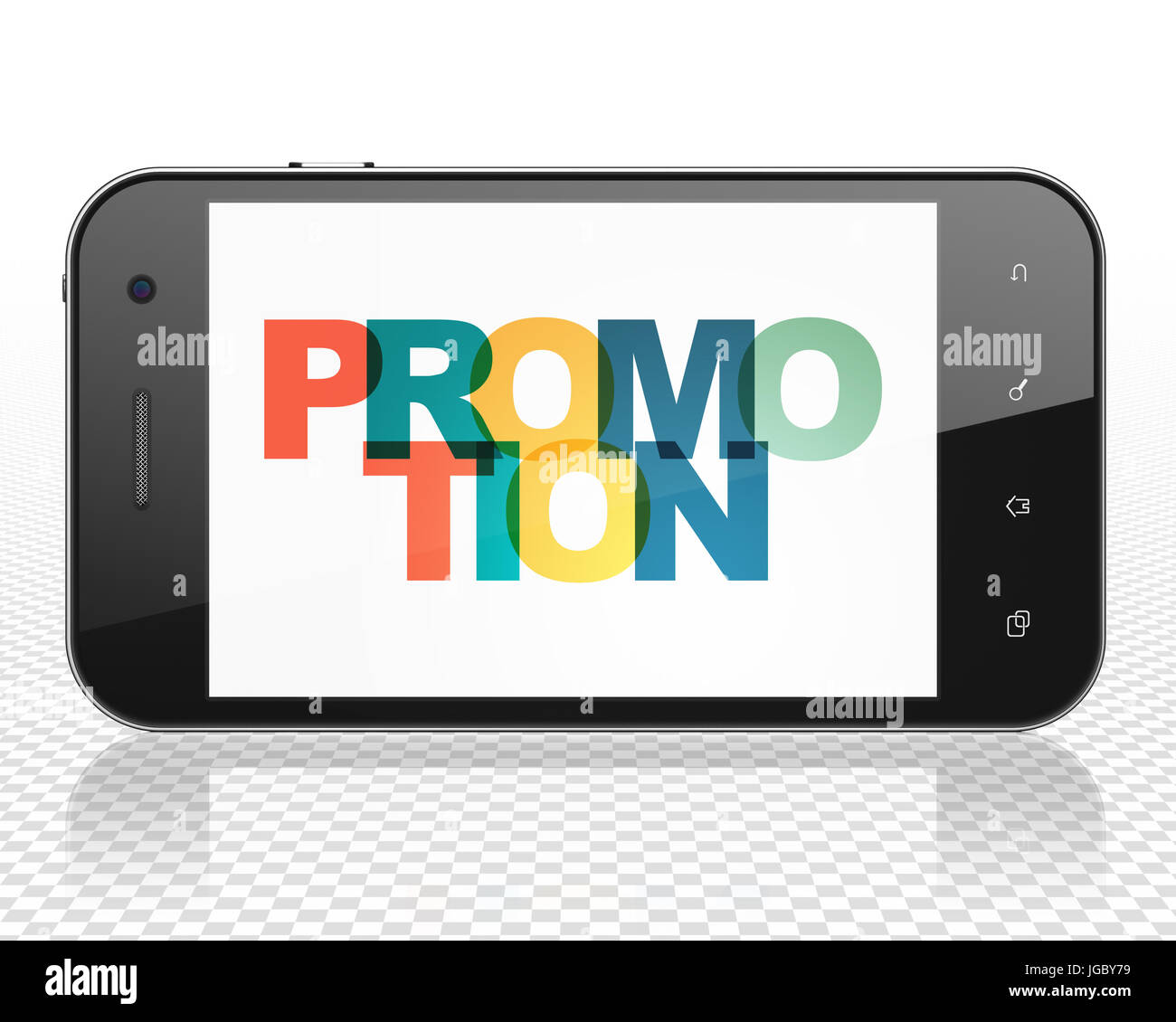 Marketing concept: Smartphone with Promotion on display Stock Photo - Alamy