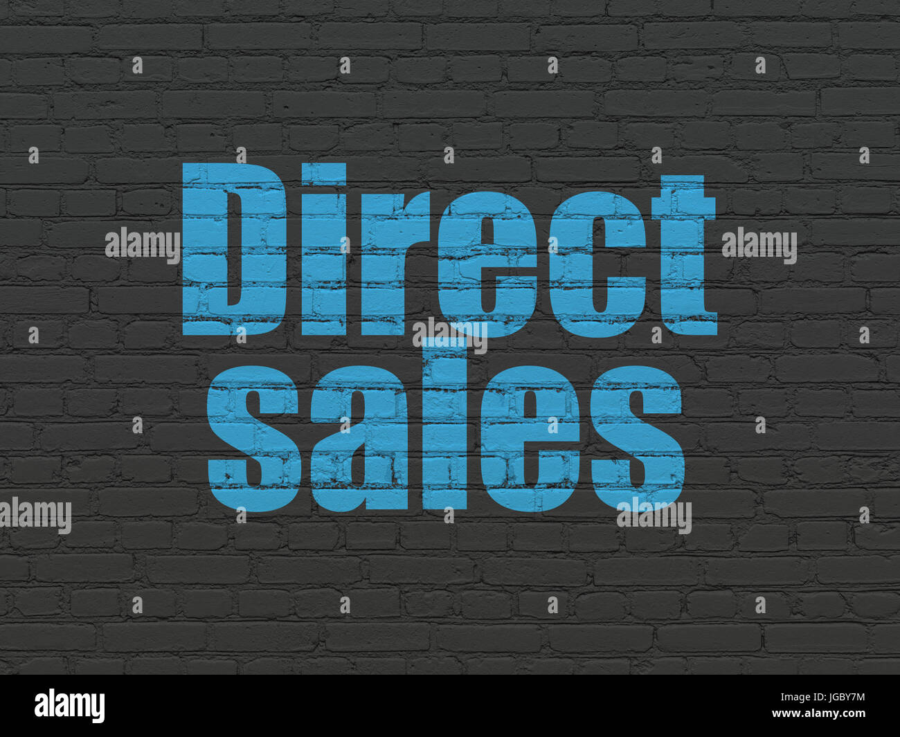 Marketing concept: Direct Sales on wall background Stock Photo - Alamy