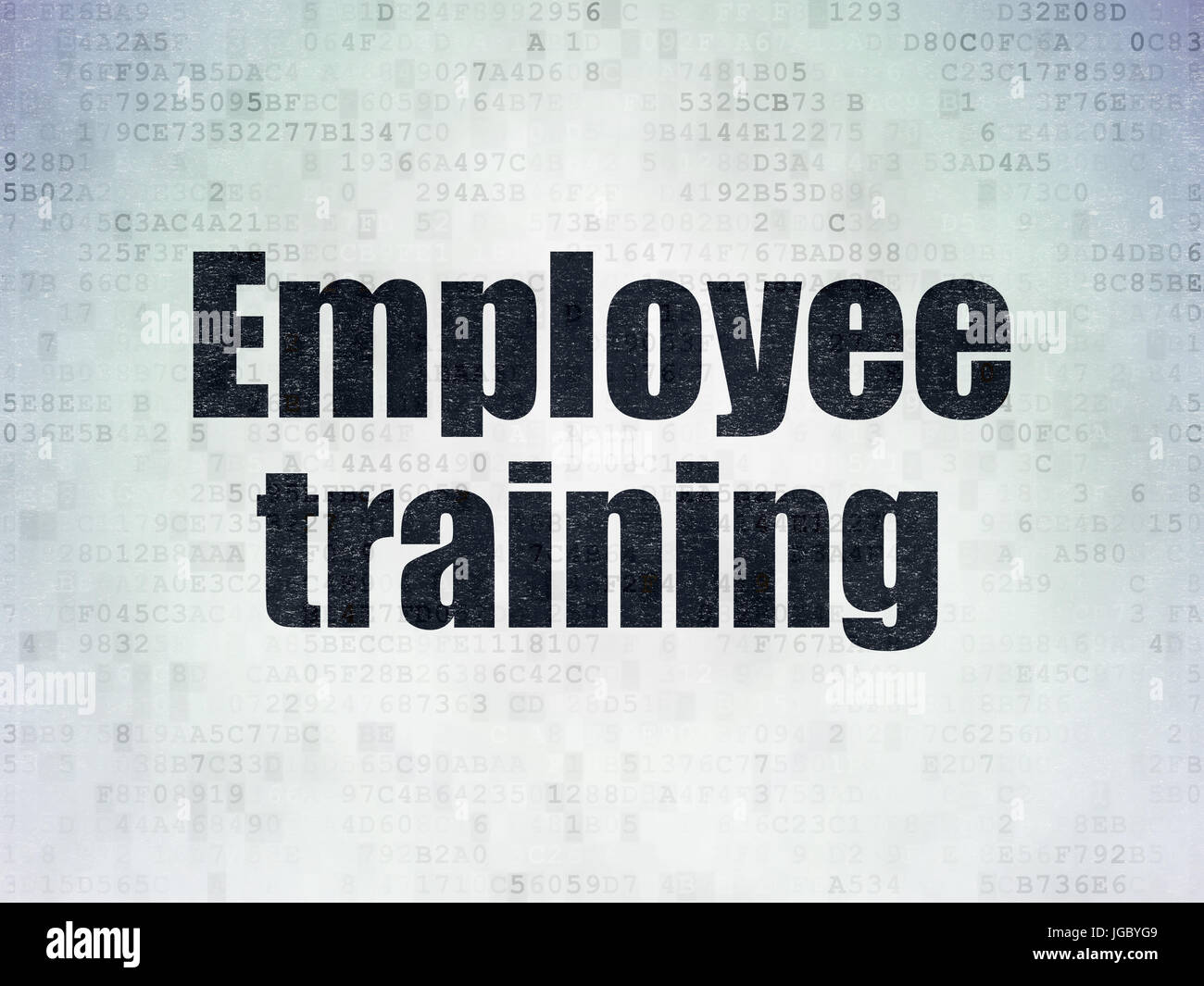 Education concept: Employee Training on Digital Data Paper background ...