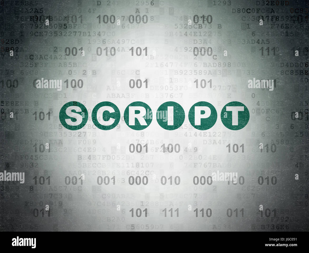 Software concept: Script on Digital Data Paper background Stock Photo ...