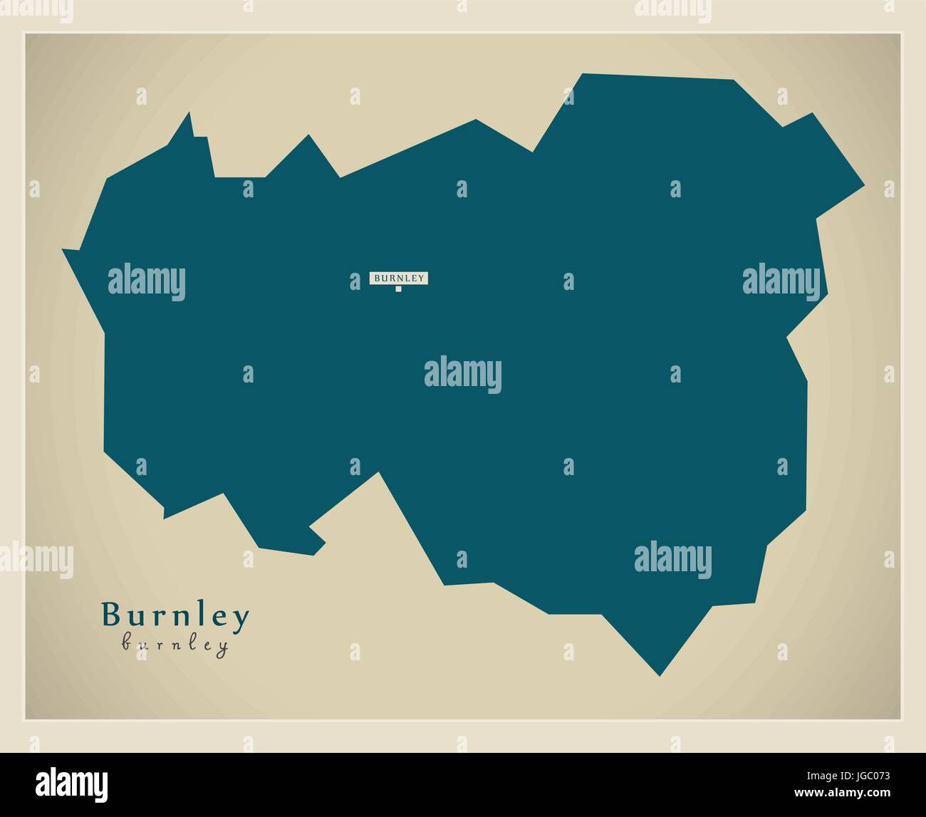 Map of burnley Stock Vector Images - Alamy