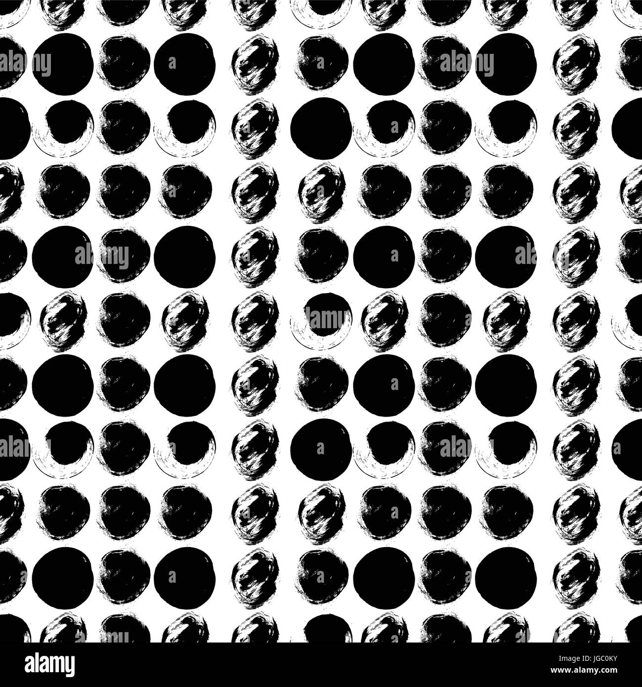 Seamless black and white hand drawn pattern Stock Vector Image & Art ...