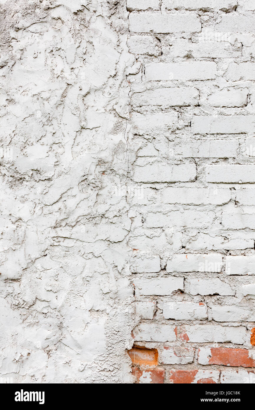 Old white brick wall texture background Stock Photo - Alamy
