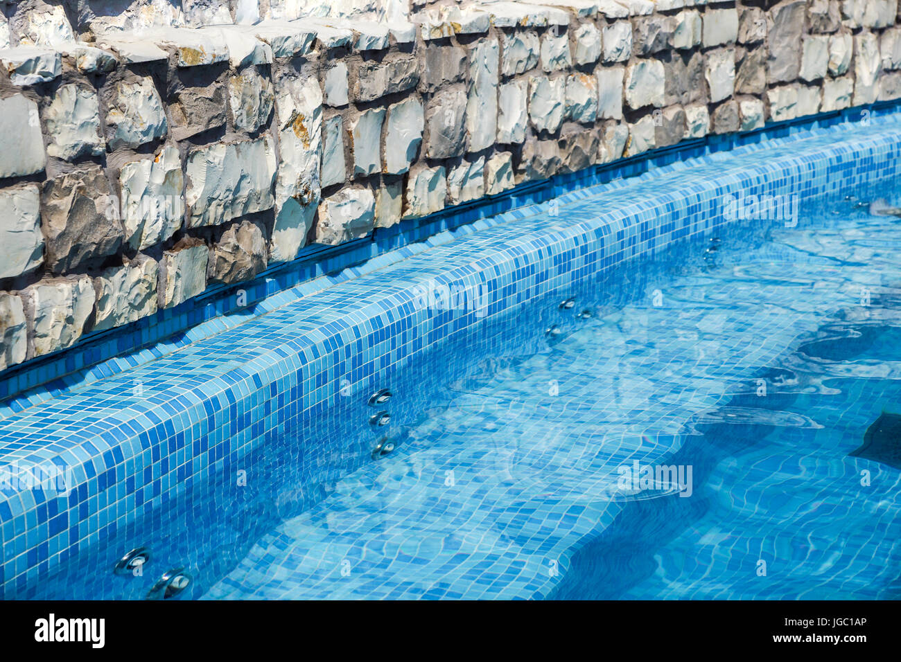 detail of beautiful swimming pool edge Stock Photo - Alamy