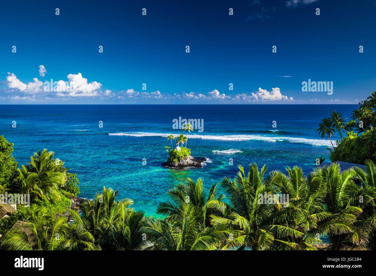 Tropical beach on samoa island hi-res stock photography and images - Alamy