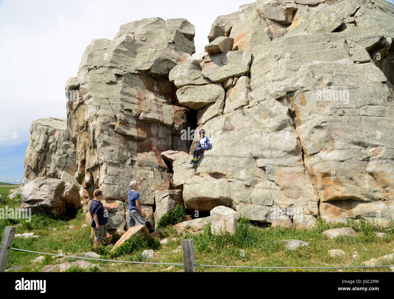 The Big Rock, Okotoks, Alberta Stock Photo - Alamy