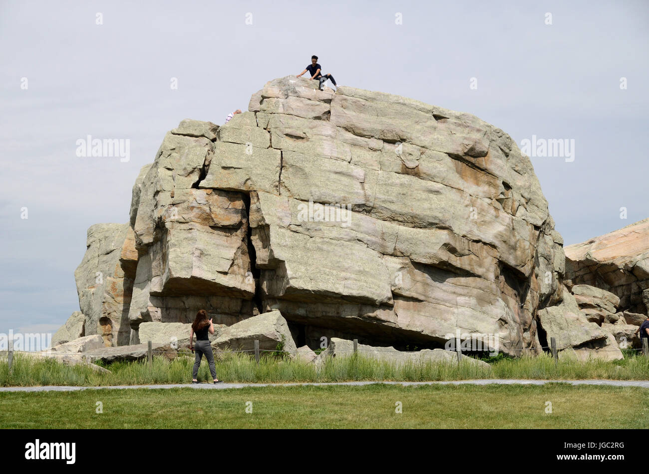 The Big Rock, Okotoks, Alberta Stock Photo - Alamy