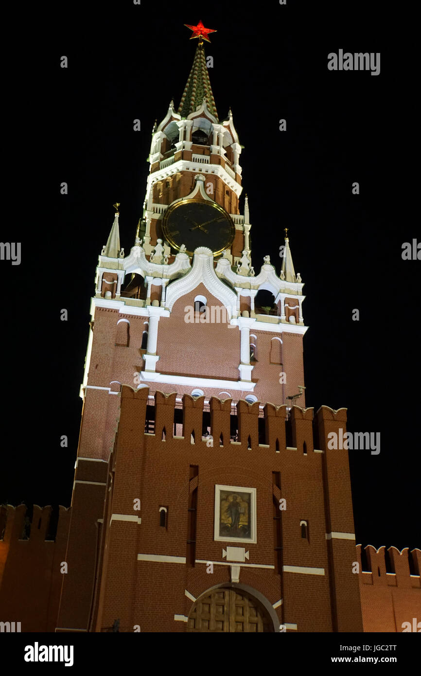 Red Square, Kremlin, Moscow at night Stock Photo - Alamy