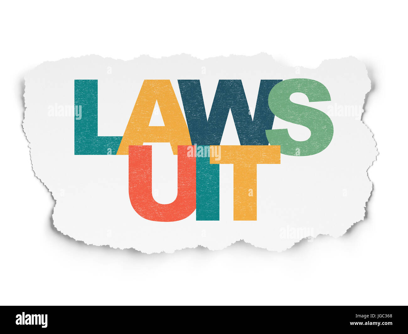 Law concept: Lawsuit on Torn Paper background Stock Photo - Alamy