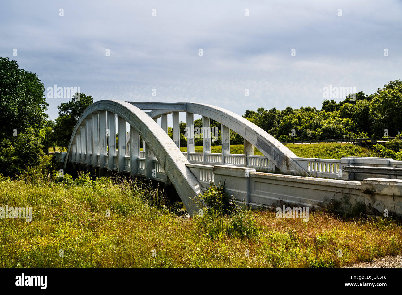 Rainbow Bridge, Historic Route 66, Riverton, Kansas, USA Stock Photo ...