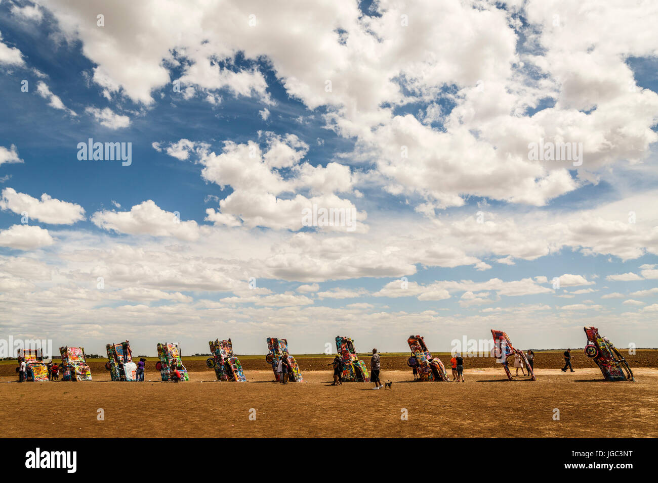 Cadillac Ranch, Historic Route 66, Texas, USA Stock Photo - Alamy