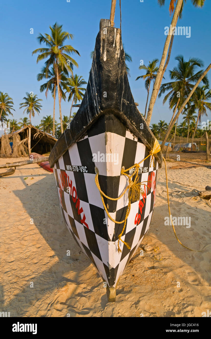 Fishing boat Colva Beach Goa India Stock Photo - Alamy