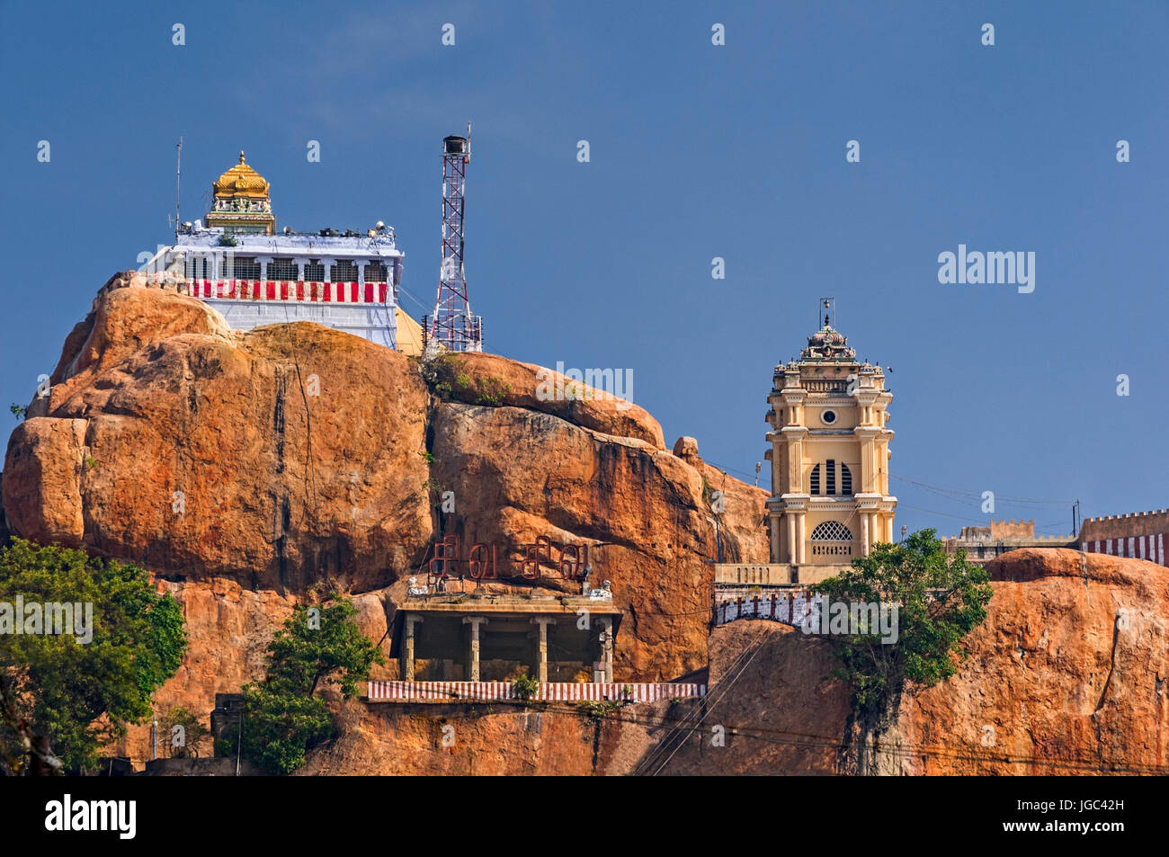 Trichy rock fort temple hi-res stock photography and images - Alamy