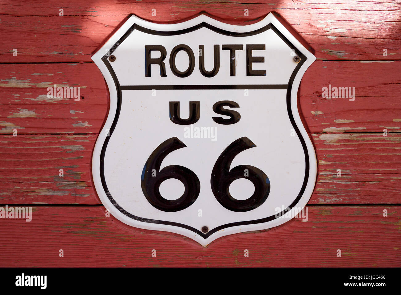 Route 66 Sign Stock Photo - Alamy