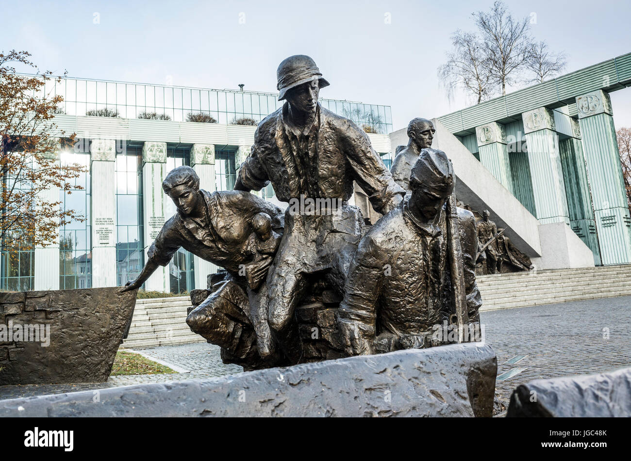 Monument to the Warsaw Uprising, Warsaw, Poland Stock Photo - Alamy