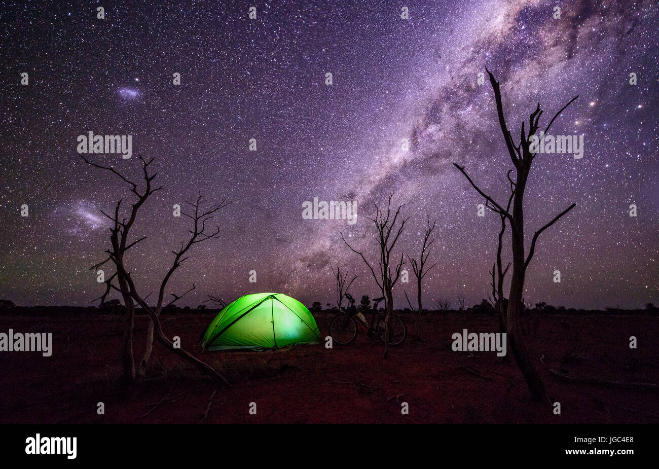 Camping in Australia Stock Photo - Alamy