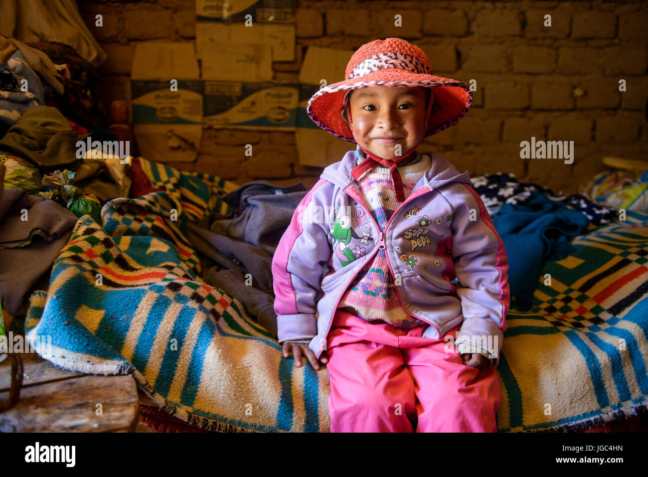 Indigenous people of the Puna region, northern Argentina Stock Photo ...