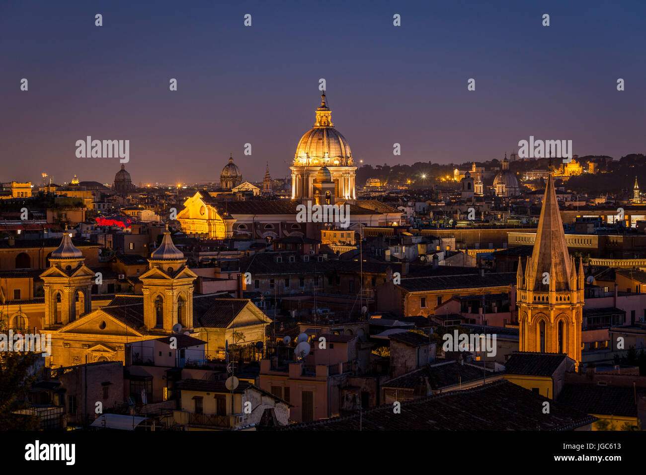 View over Rome, Italy Stock Photo - Alamy