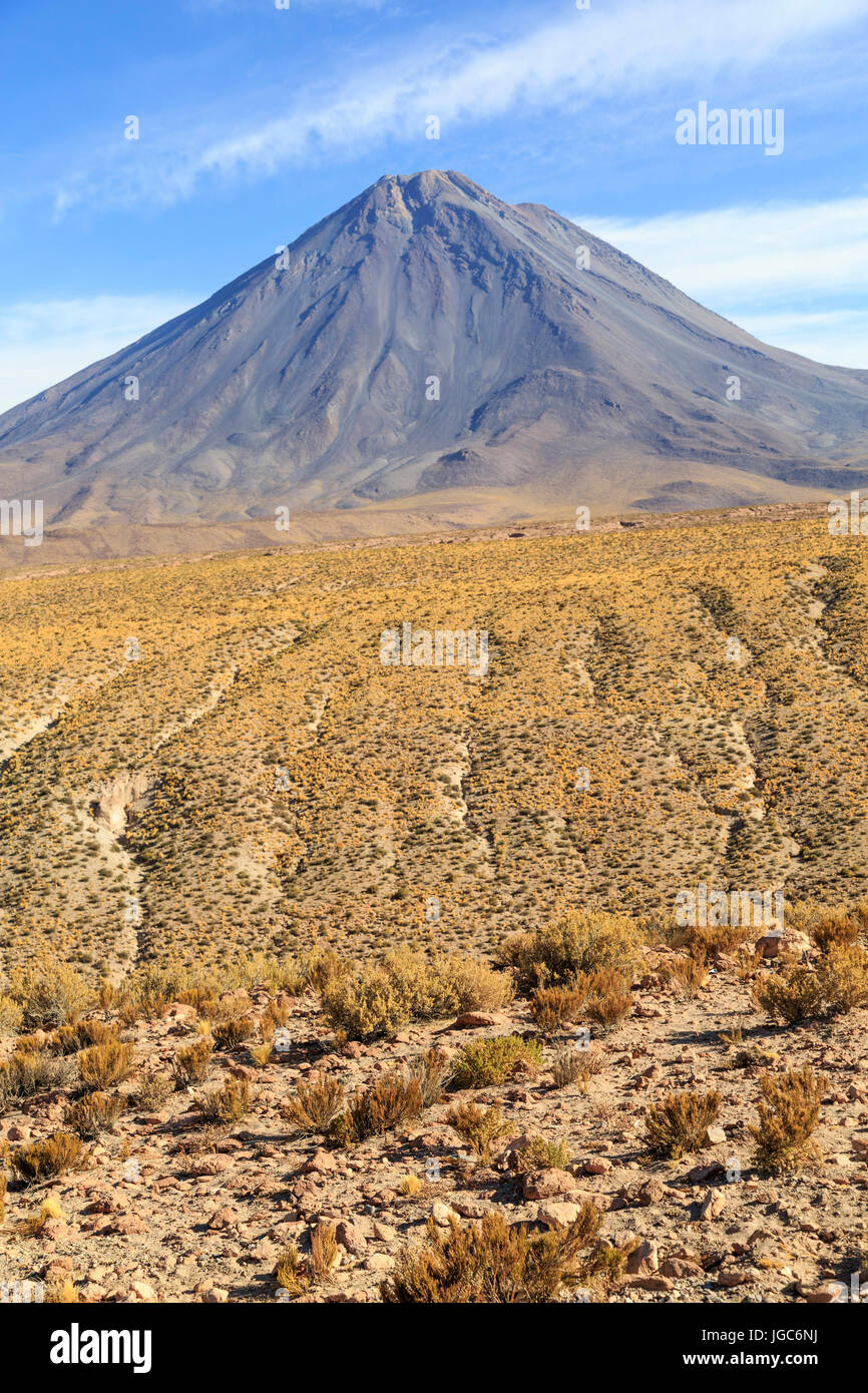 Licancabur volcano, border Bolivia and Chile, Atacama desert, South ...