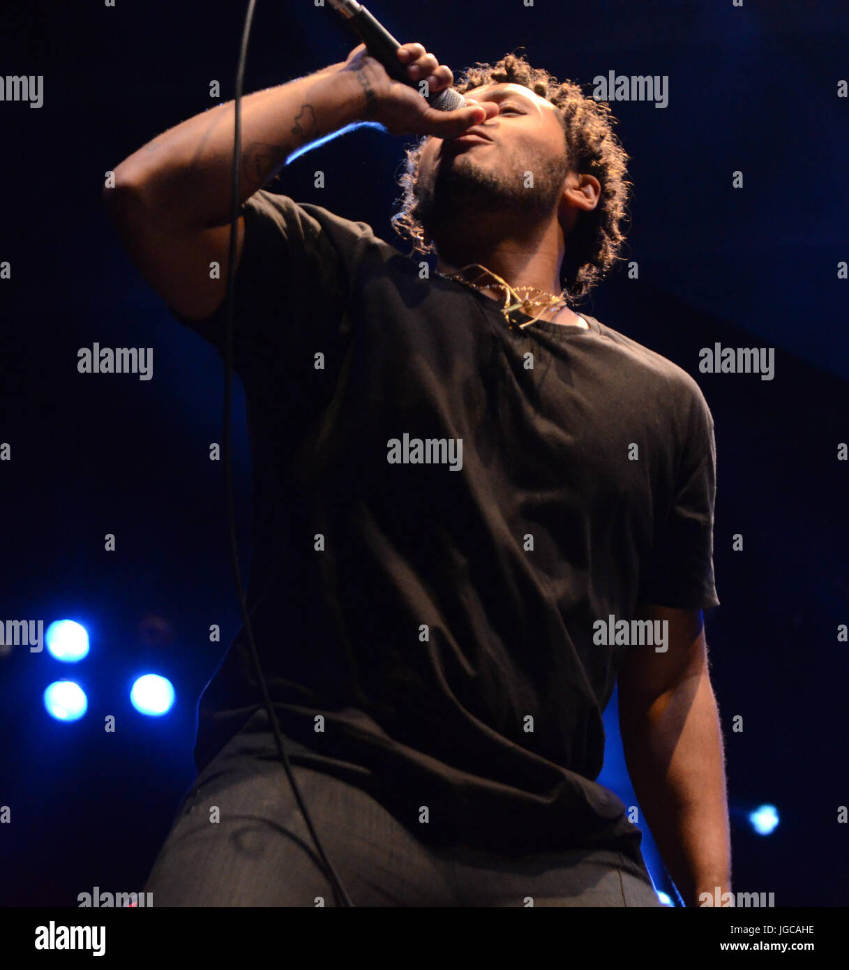 Milwaukee, Wisconsin, USA. 4th July, 2017. Rapper Joey Purp performs ...