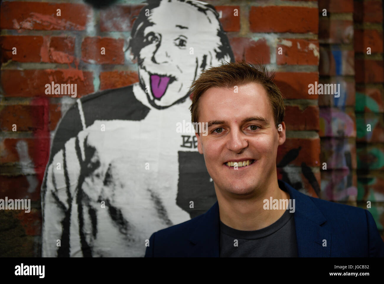 Hugh Evans, the organiser of the Global Citizen Festival, poses for a ...