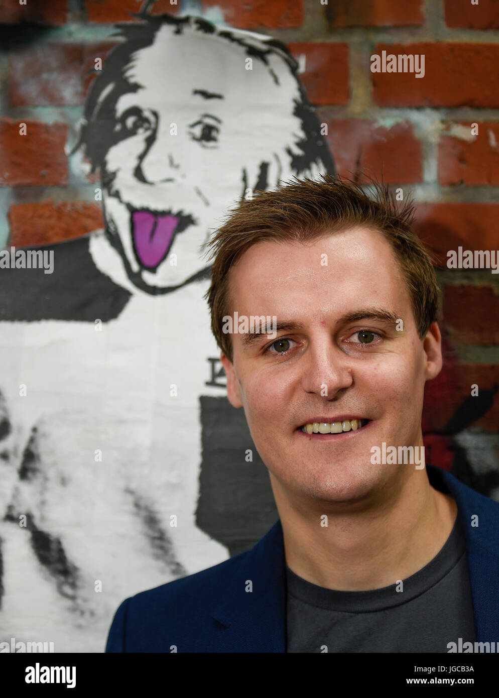 Hugh Evans, the organiser of the Global Citizen Festival, poses for a ...