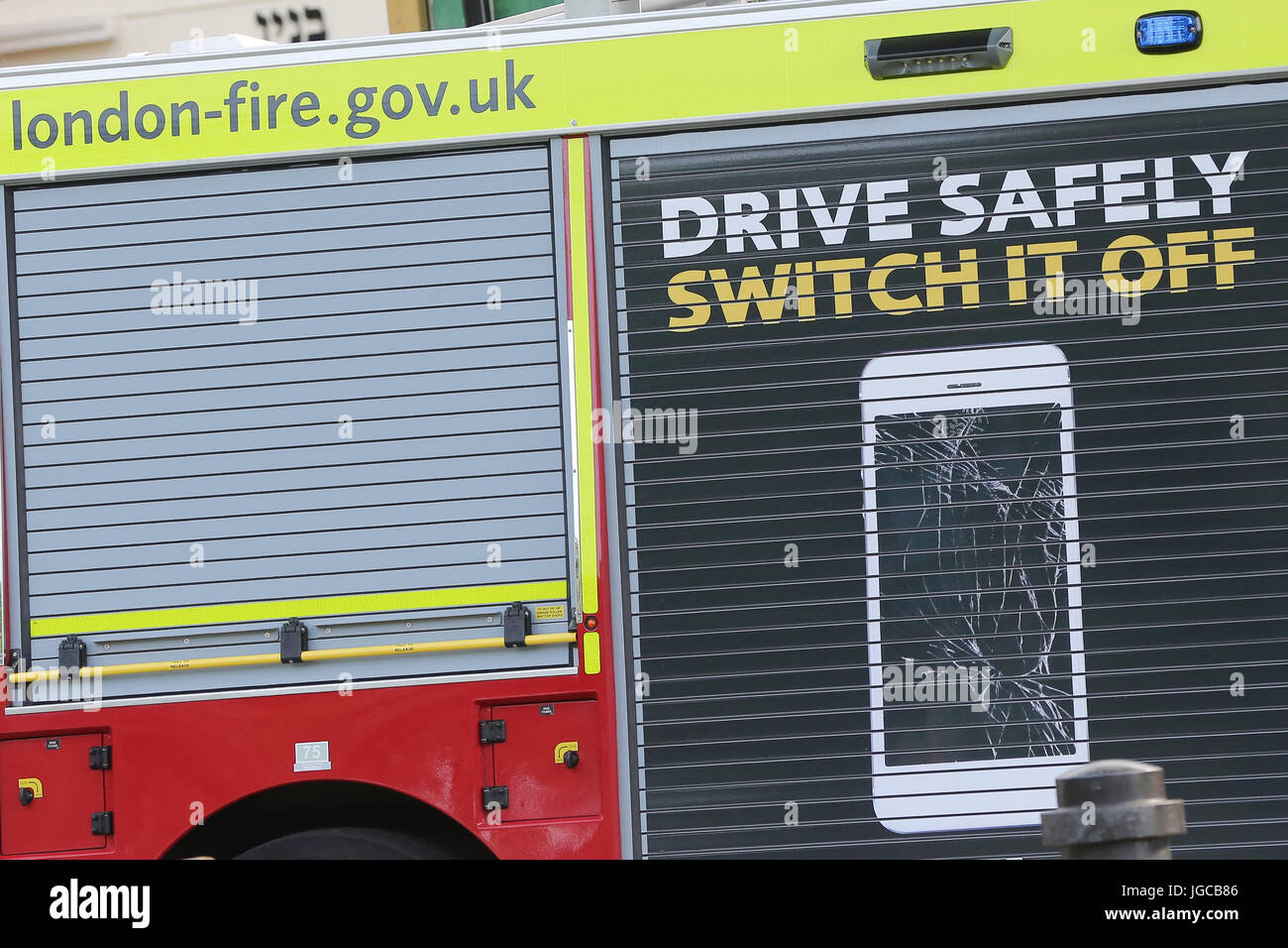 Hackney. London. 5 July 2017 - Aftermath of a blaze at Jewish faith ...