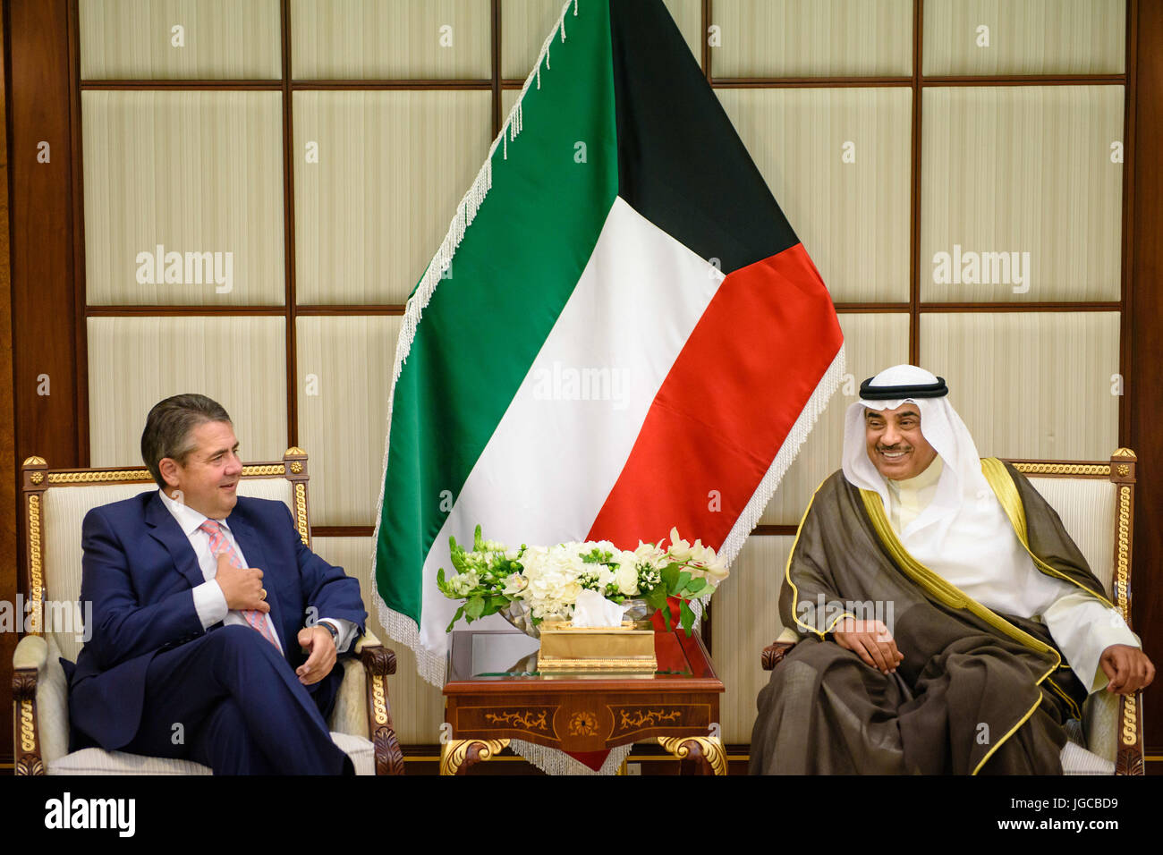 Kuwait City, Kuwait. 5th July, 2017. German foreign minister Sigmar ...
