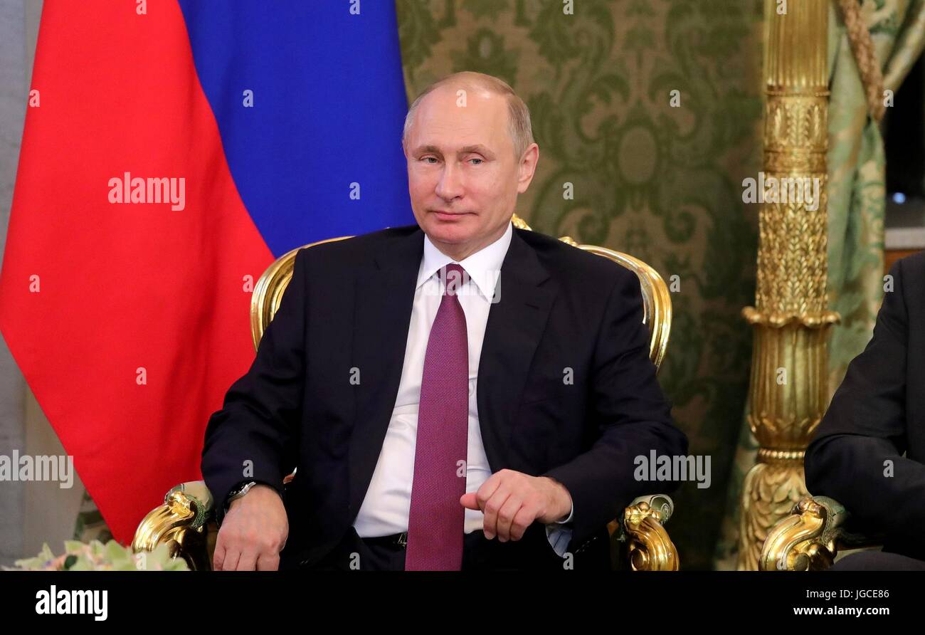 Russian President Vladimir Putin during his bilateral meeting with ...