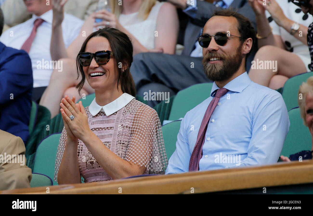 PIPPA MIDDLETON , HUSBAND JAMES MATTHEWS, THE WIMBLEDON CHAMPIONSHIPS ...