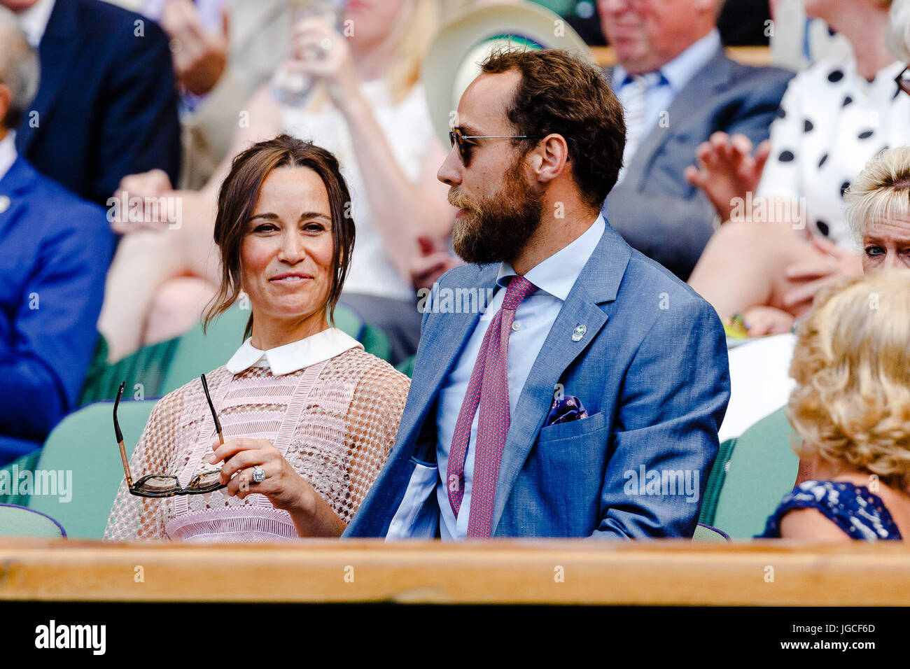 London, UK, 5th July 2017: Pippa Middleton and her brother James at the ...