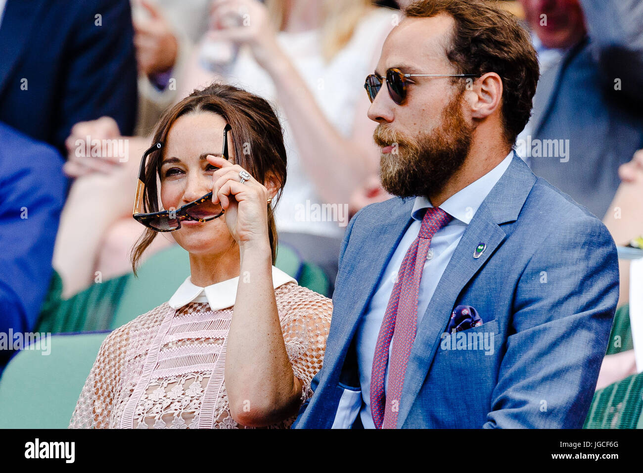 London, UK, 5th July 2017: Pippa Middleton and her brother James at the ...