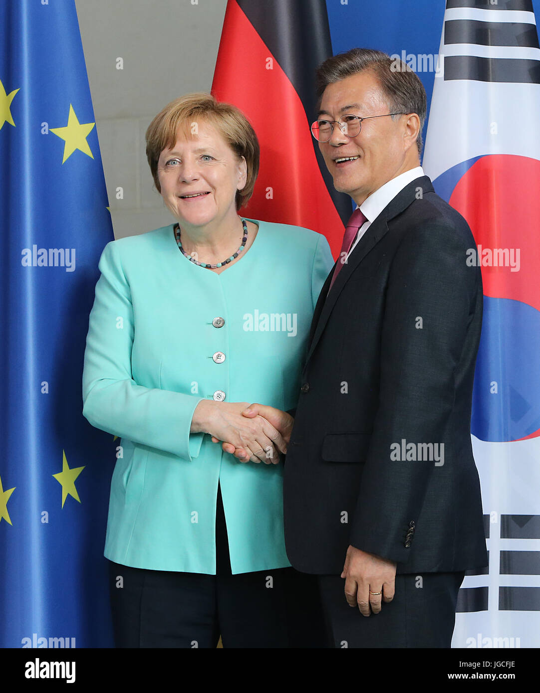 Berlin, Germany. 05th July, 2017. German Chancellor Angela Merkel (CDU ...