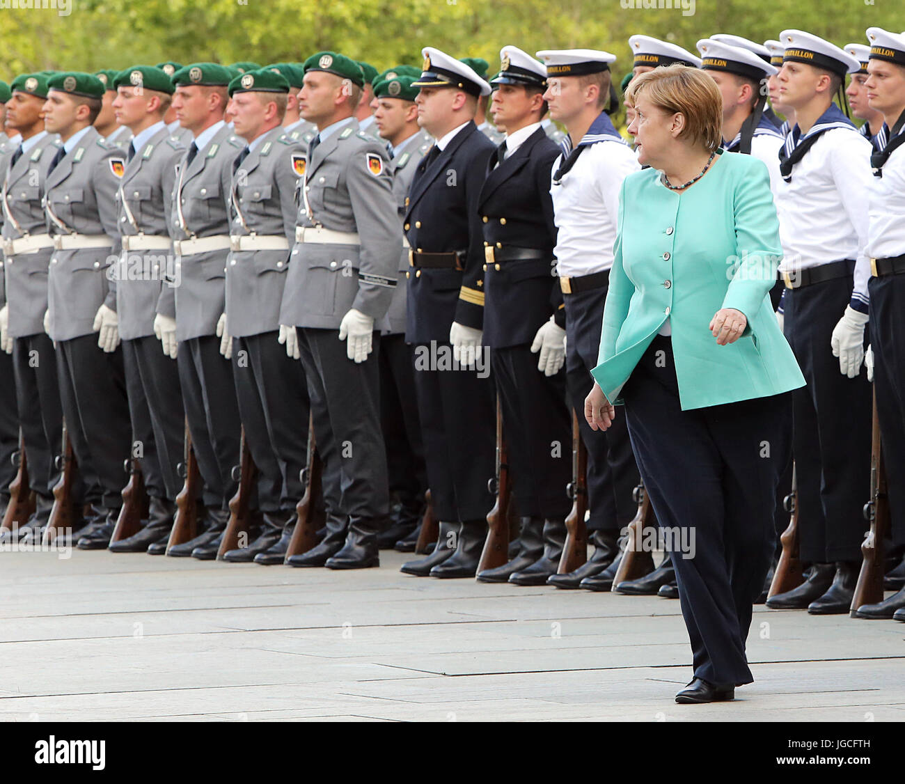 Berlin, Germany. 05th July, 2017. German Chancellor Angela Merkel (CDU ...