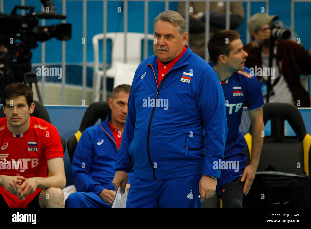 Curitiba, Brazil. 05th July, 2017. Russian men's eyballball coach ...