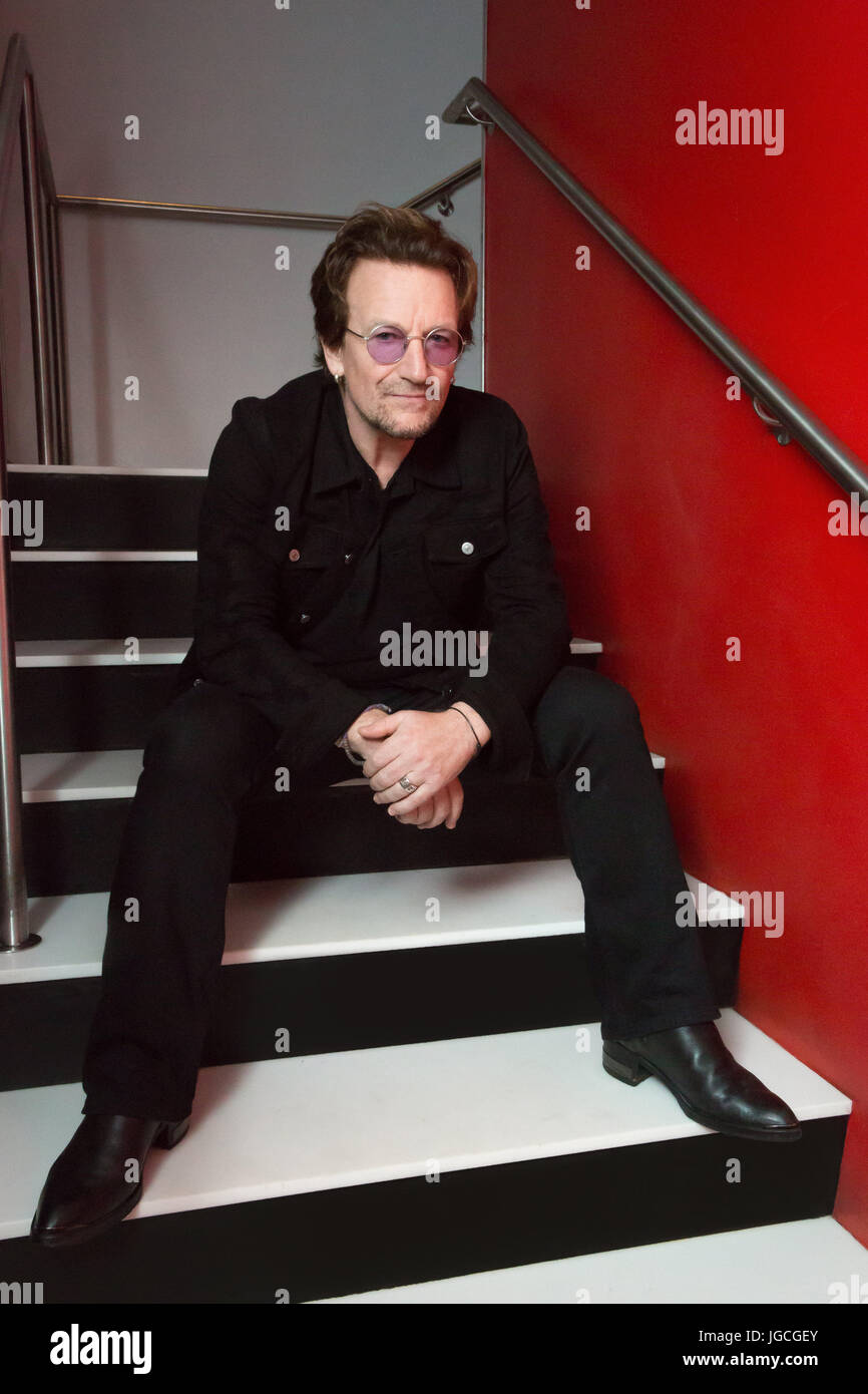 New York, New York, USA. 19th June, 2017. The musician Bono (Ireland ...