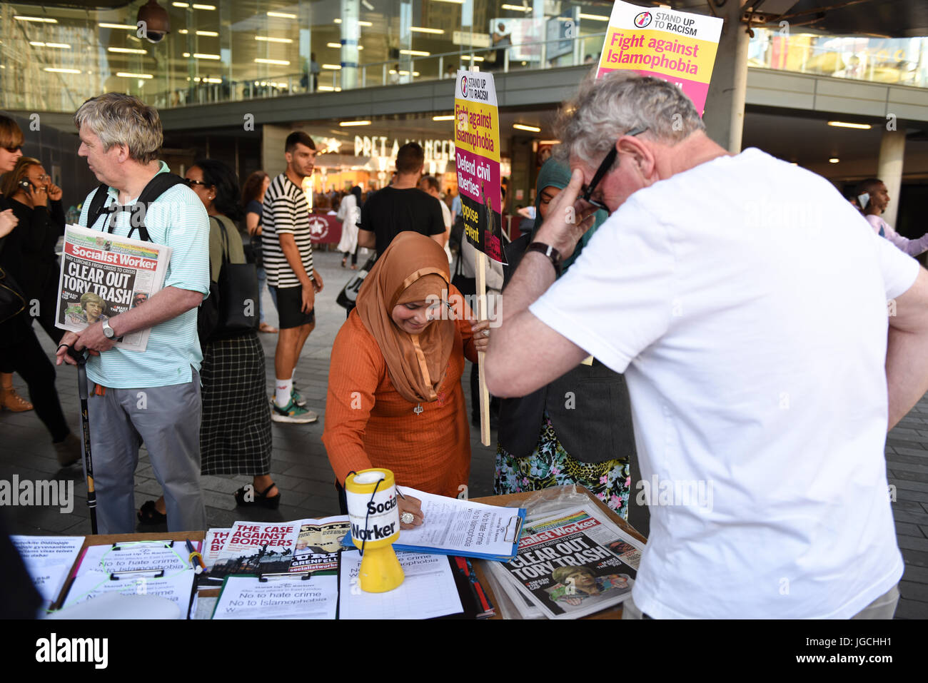 Crime racism police sign attack hi-res stock photography and images - Alamy