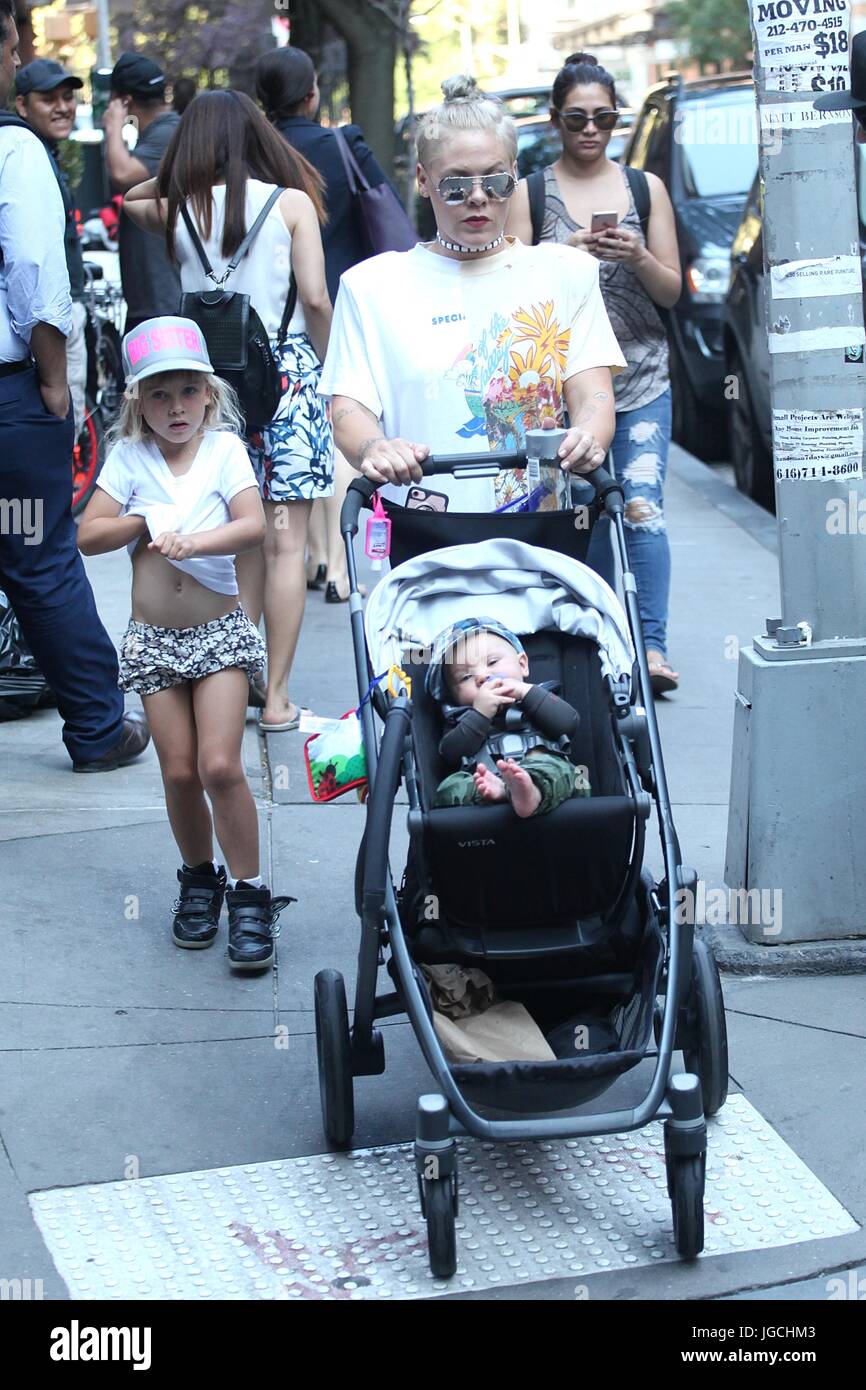 New York, NY, USA. 5th July, 2017. Pink, Willow Sage Hart and Jameson ...