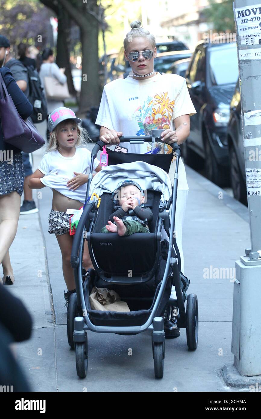 New York, NY, USA. 5th July, 2017. Pink, Willow Sage Hart and Jameson ...