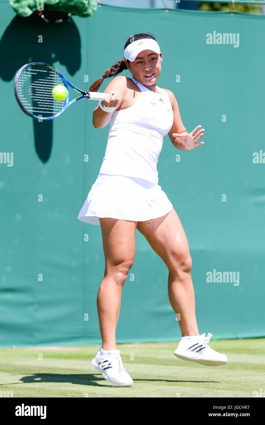 London, UK. 5th July, 2017. Eri Hozumi (JPN) Tennis : Eri Hozumi of ...
