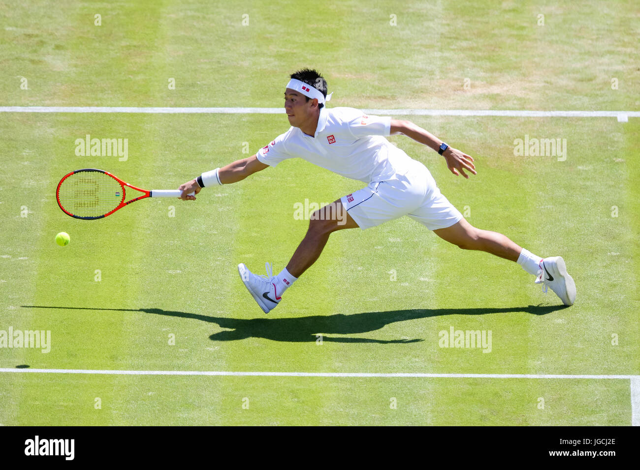 London, UK. 5th July, 2017. Kei Nishikori (JPN) Tennis : Kei Nishikori ...